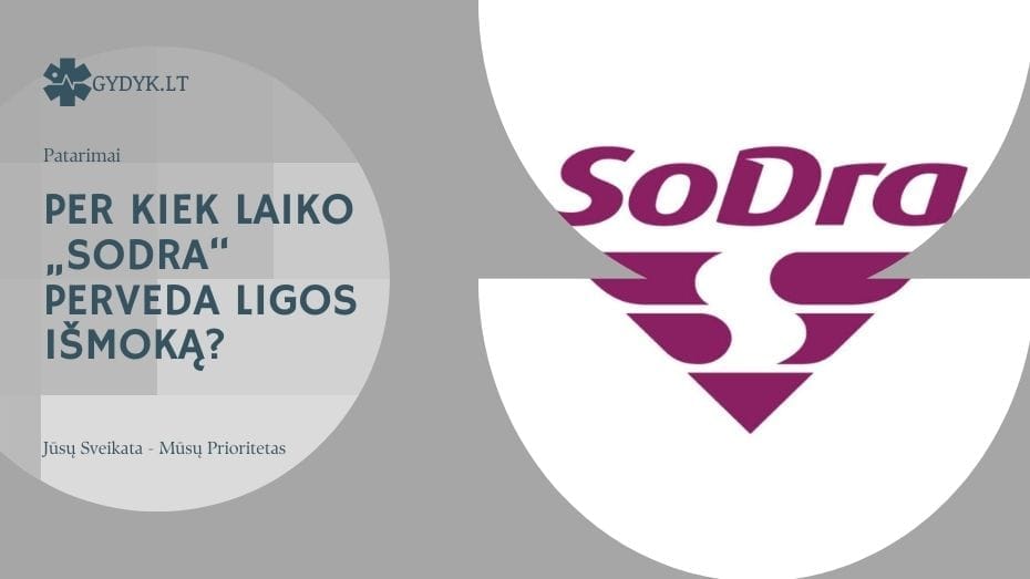 Per kiek laiko „Sodra“ perveda ligos išmoką 2025 metais? - Gydyk.lt