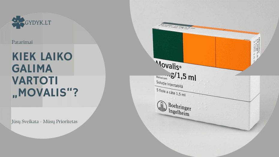 Kiek laiko galima vartoti „Movalis“? - Gydyk.lt