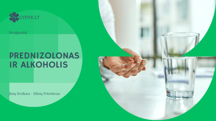 Prednizolonas ir alkoholis: poveikis kepenims, skrandžiui ir imunitetui ...